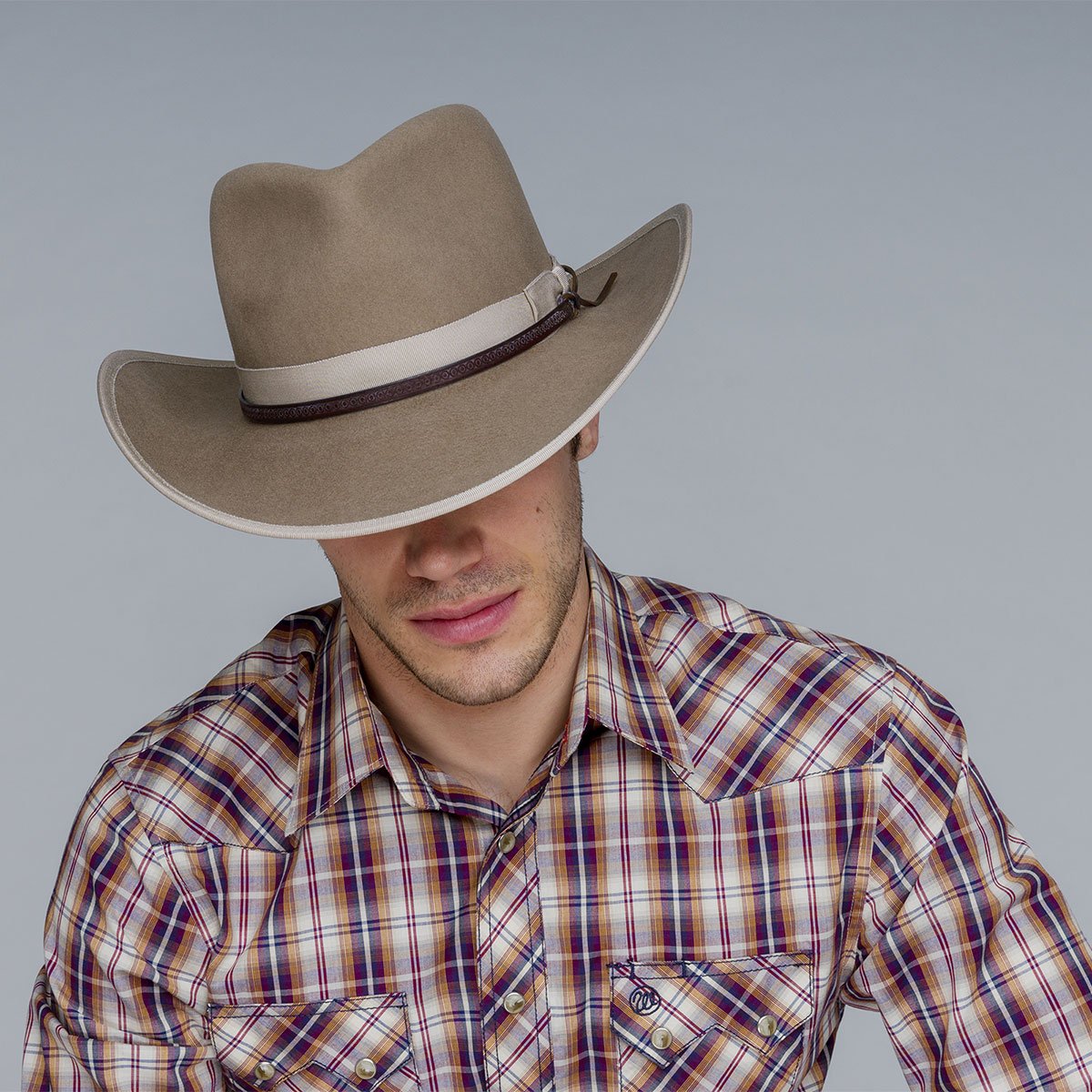 Huck is a 3x wool hat with a raised front tear drop crown. This style ...